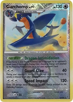Shiny Garchomp Card